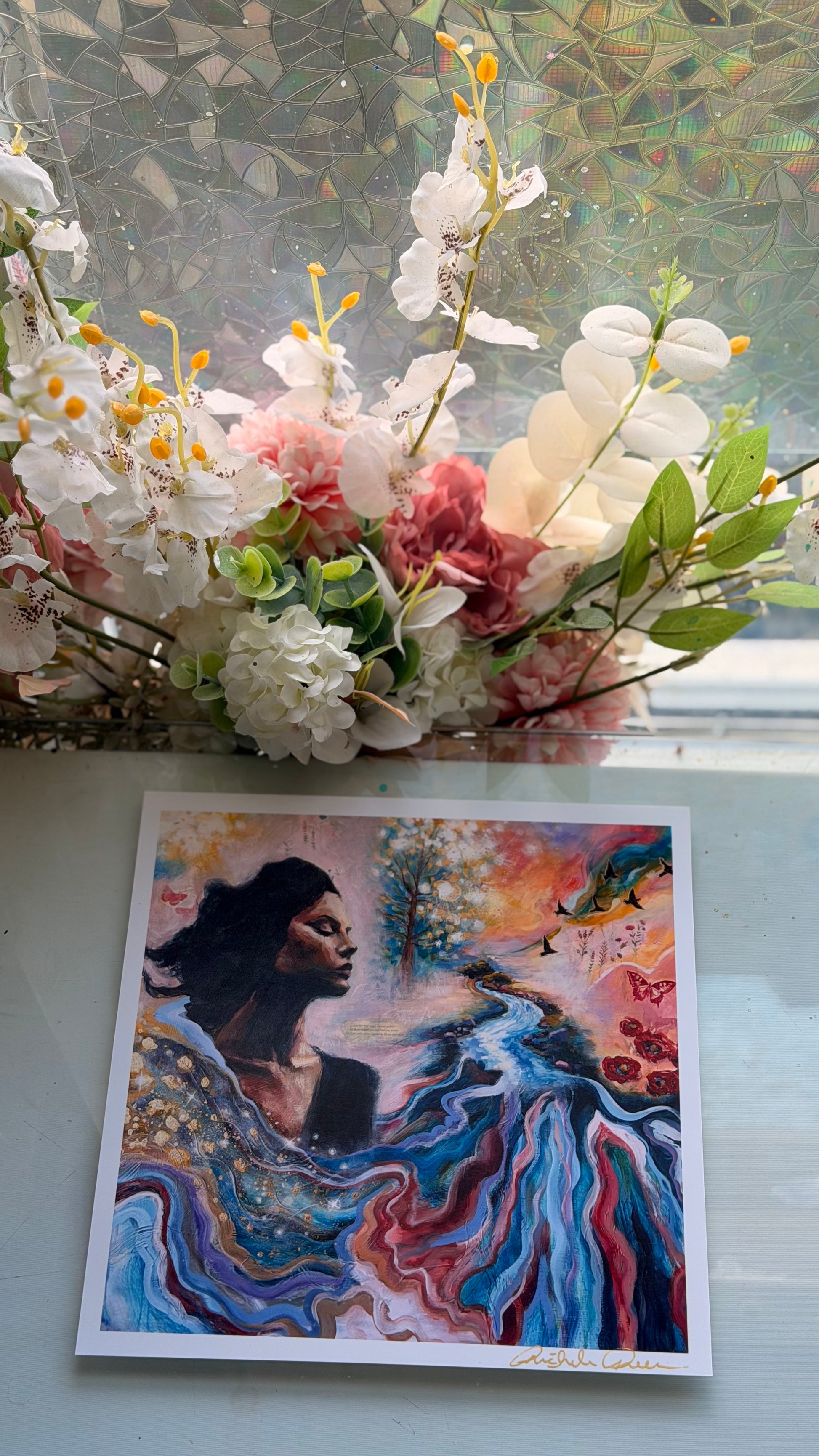 "A River's Course" Signed Mini Print 8x8